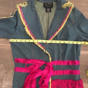 Ashro | Jackets & Coats | Ashro Denim Mixed Materials Jacket | Poshmark